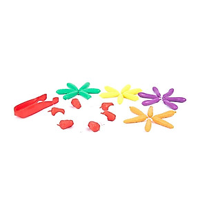 edxeducation 75176 Vegetable Counters Jar - Mini Jar Set of 36 - Learn Counting, Colors, Sorting and Sequencing - Math Manipulative for Kids