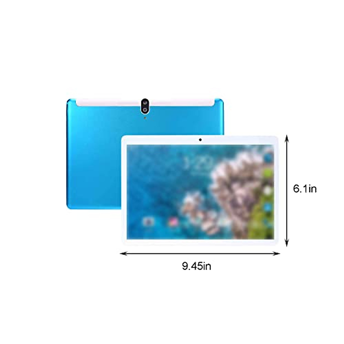 Tablet 10.1", All-New Fire 1GB+16GB Tablets Dual Camera HD Touchscreen Tablets PC, IPS HD Screen, 4000 mAh Long Battery Life, WiFi-Bluetooth Unlocked Phablet, Gift for Kids & Friends (Blue)