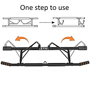 CEAYUN Pull up Bar for Doorway, Portable Pullup Chin up Bar Home, No Screws Multifunctional Dip bar Fitness, Door Exercise Equipment Body Gym System Trainer