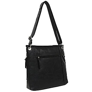 Bueno of California Bueno Veg Tan Crossbody, Black