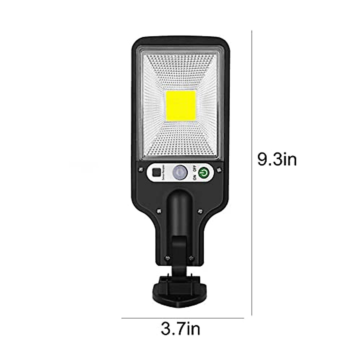 Qiopertar Solar Street Light IP65 Waterproof Outdoor Solar Powered Street Lights Dusk to Da-wn with Motion Sensor LED Security Flo-od Light for Parking Lo Drive-Way Square Yard Garden