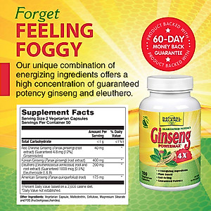 Natural Balance Super Ginseng PowerMax 4X, 100 Capsules
