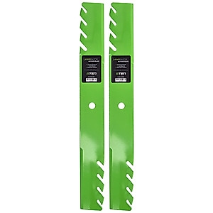 8TEN LawnRAZOR Mower Blade for Wright Stander 1520842 71440003 Husqvarna iZ4217 539101733 539102093 (Toothed Mulching) 2 Pack