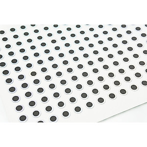 2MM-20MM Fishing Lure Eye 2D Flat Eye Fishing Eyes 2D Holographic Lure Eyes Making Fly Tying Fake Fish Eyes DIY Lifelike Realistic Artificial Holographic Fake Eyes (5MM-500PCS)