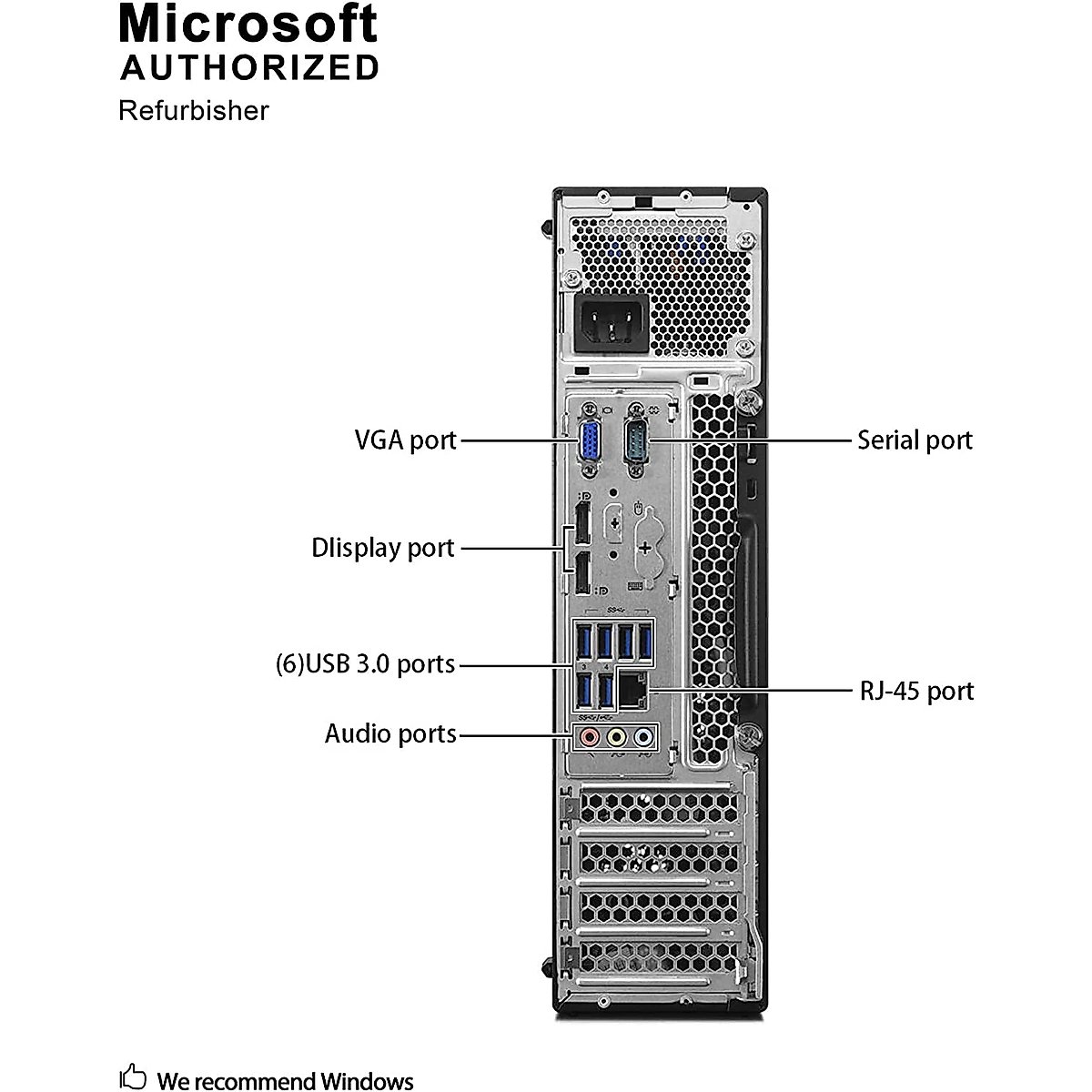 Lenovo ThinkCentre M900 SFF Desktop Computer PC, Intel Quad Core i5-6500T, 16GB DDR4 RAM, 1TB SSD, 4K 2-Monitor, Keyboard and Mouse, Bluetooth, AC Wi-Fi, VGA, HDMI, Windows 10 Pro(Renewed)