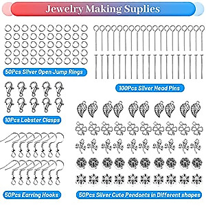 PAXCOO Crystal Jewelry Making Kit for Adults, Ring Making Kit with 28 Colors Crystal Gemstone Beads, Jewelry Wire and Pliers for Ring Making, Jewelry Making Supplies