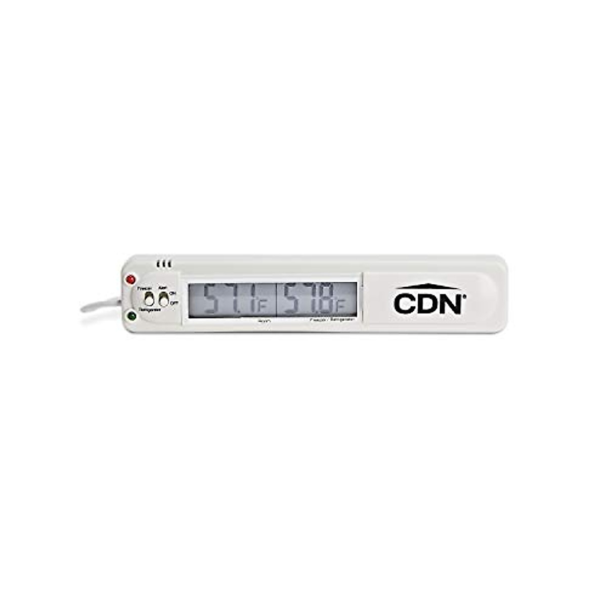 CDN TA20 Audio Visual Refrigerator Freezer Alarm White, 8"