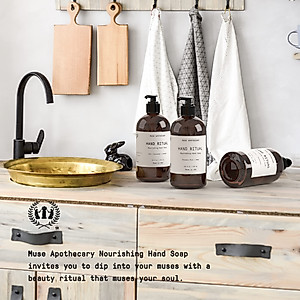 Muse Apothecary Hand Ritual - Aromatic and Nourishing Hand Soap, Infused with Natural Aromatherapy Essential Oils - 16 oz, Fleur du Lavender, 3 Pack