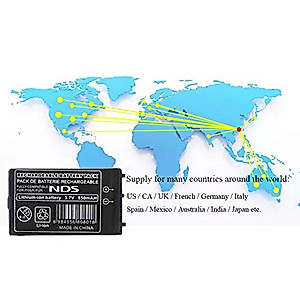 OSTENT 850mAh Rechargeable Lithium-ion Battery + Tool Pack Kit for Nintendo DS NDS