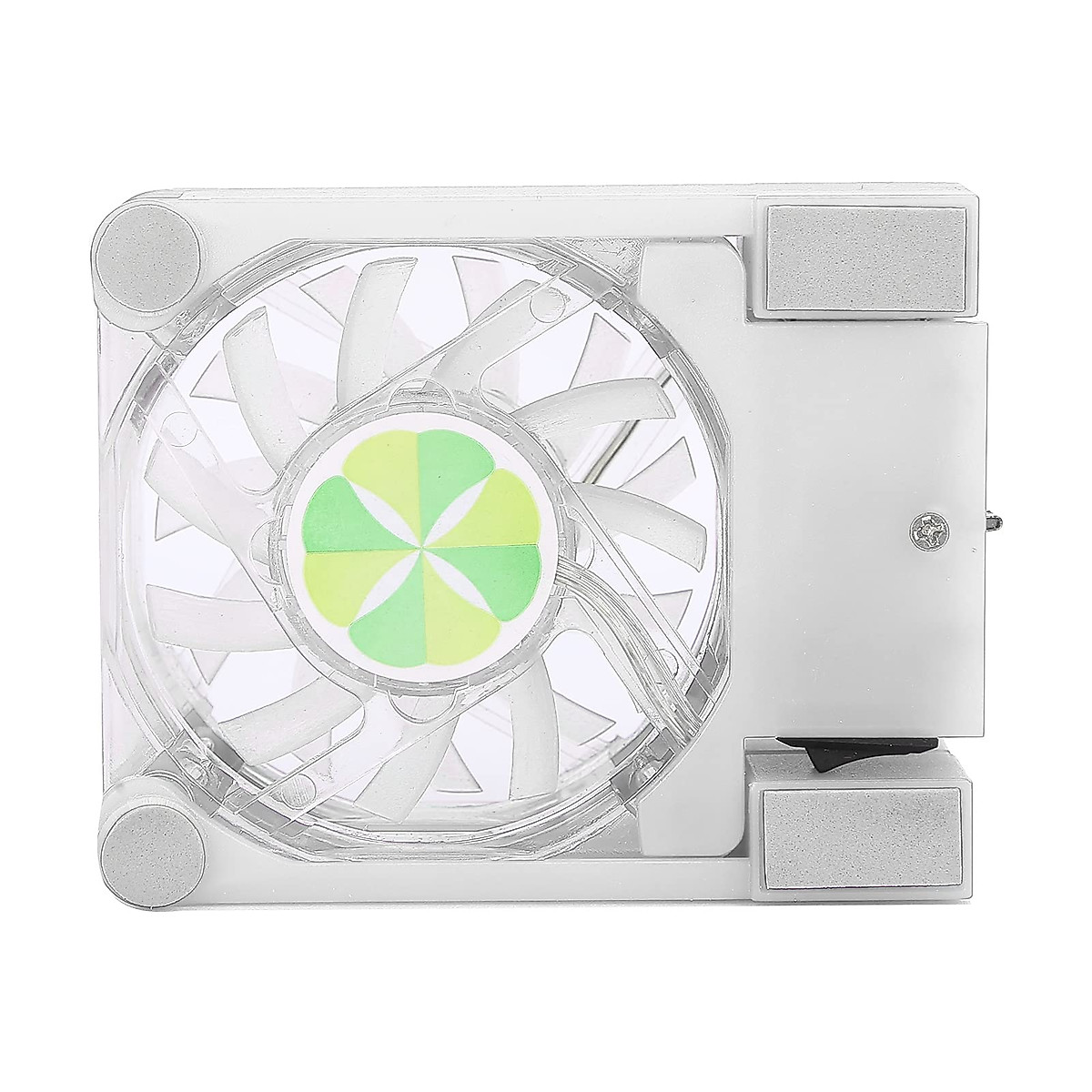 Laptop Cooling Pad, Portable Laptop Cooling Fan Stand, Folding Laptop Cooling Pad Double Fans LED Blue Light Notebook Computer Cooler(White)