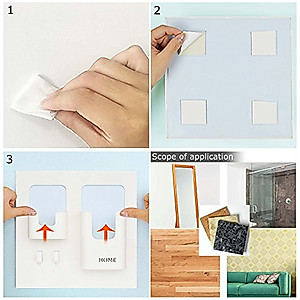 Easy Eco Life Bedside Shelf Accessories Organizer- Wall Mount Self Stick On,Ideal for Glasses,Remote,Earphone, Cell Phone Charger,Manicure Kit