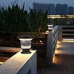 zeyujie Outdoor Waterproof LED Column Head LightSolar Column Head LightOutdoor Courtyard Led Home Garden Villa Outdoor Waterproof Wall Door LightGarden Square Wall Head Light