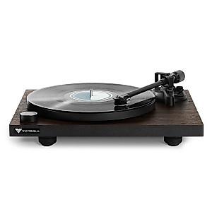 Victrola Premiere T1 Turntable - Sleek, Modern Vinyl Record Player, 33-1/3 & 45 RPM Vinyl Records & LPs, Built-In Bluetooth 5.0, Stereo RCA Output, Phono Preamp Output