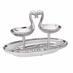 Godinger Flamingo Appetizer Dish Accent Platter Plate