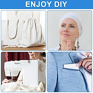 10 Pcs Embroidery Fabric Squares White Cotton Fabric Natural Cotton Embroidery Cloth Fabric Precut Cross Stitch Fabric Classic Aida Cloth Cotton Fabric for Embroidery Garment Craft (7.9 x 7.9inch)