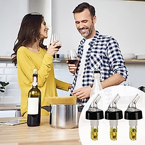 WUWEOT 12 Pack Measured Liquor Bottle Pourers, 1.5 Oz Automatic Wine Bottle Pourers, Jigger Quick Shot Dispenser for Home Bar Kitchen