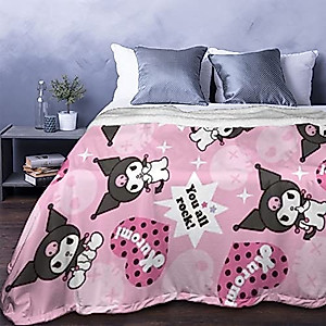 Ultra-Soft Micro Fleece Blanket Plush Lightweight Throw Blankets for All Seasons Living Room Bed 50"X40"