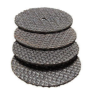 Fiberglass Reinforced Cut-off Wheels Discs Kit 1 1/4 inch Diameter 25 Pieces + 2 Mandrel For Dremel Rotary Tool 426 426b Compatible