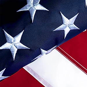 Cheeerrrs LLC American Flag, Embroidered Stars, Extremely Durable & Fade Resistant US Flag, Long-lasting Use American Flag For Outside, 3X5 FT US Flag, LLA