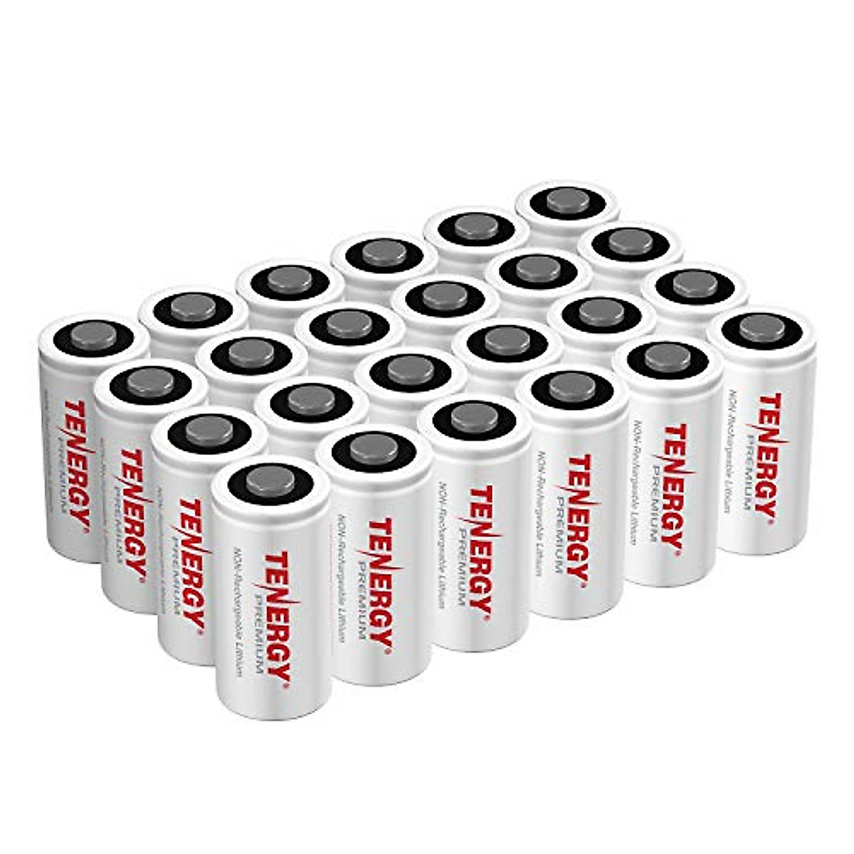 Tenergy Premium 24 Pack NonRechargeable CR123A 3V Lithium Battery, Primary Battery for Arlo Cameras, Photo Lithium Batteries, Smart Sensors, and More