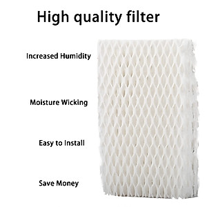 HIFROM 10Pack WF813 Humidifier Wick Filter Replacement Compatible with ReliOn RCM-832 RCM-832N ProCare PCWF813 PCWF-813 Equate EQWF813 EQ-2119-UL Cool Mist Humidifier Filter