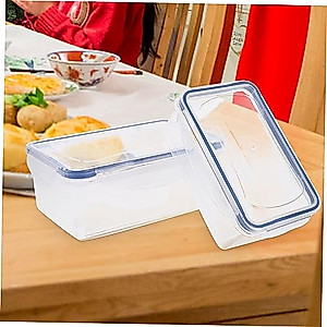 IMIKEYA 4-piece Pp Material Airtight Food Storage Containers with Lids for Sandwiches Snacks