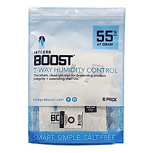 Integra Boost RH 2-Way Humidity Control, 55 Percent, 67 Gram (Pack of 6)