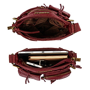 Montana West Crossbody Bags for Women Shoulder Purse and handbags Medium Multi Pocket Travel Bag,MWC-046BDY