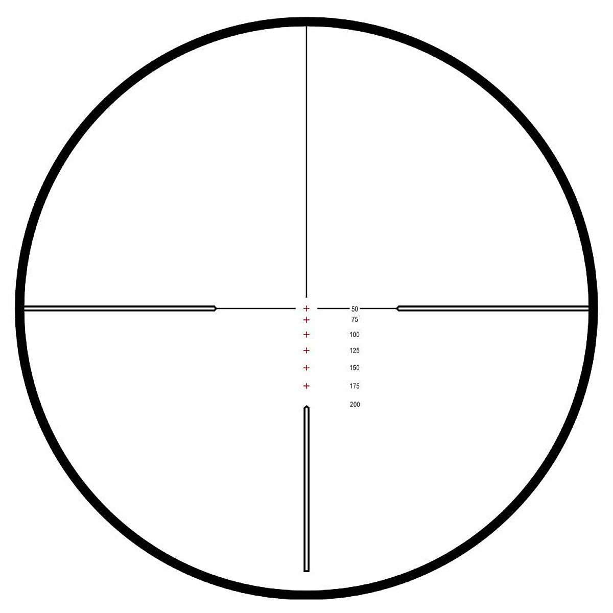 Vantage IR Riflescope 4-12x50, 1", Rimfire .22 Sub.(Etched)
