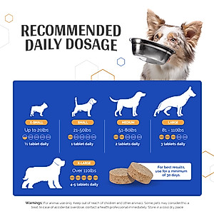 TopDog Health GlycanAid Maintenance Joint Nutrition for Dogs (150 Chewable Tablets), Made in USA-USA Ingredients: Glucosamine HCL, Chondroitin Sulfate, MSM & Vitamin C