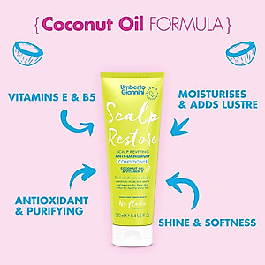 Umberto Giannini Scalp Restore Balancing Conditioner, Vegan & Cruelty Free Scalp Reviving Formula with Coconut Oil & Vitamin E, 8.5fl Oz