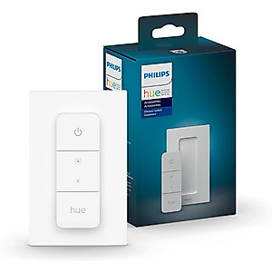 Philips Hue Wall Switch Module, Keeps Hue Smart Lights Reachable When Switch is Off (White 2-Pack), Requires Hue Lights and Hue Bridge