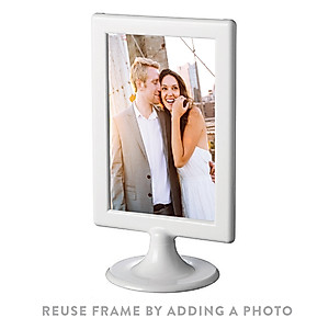 Andaz Press Framed Double-Sided Table Numbers 1-8, Navy Blue, 1-Set, 4x6-inch, Includes Frames