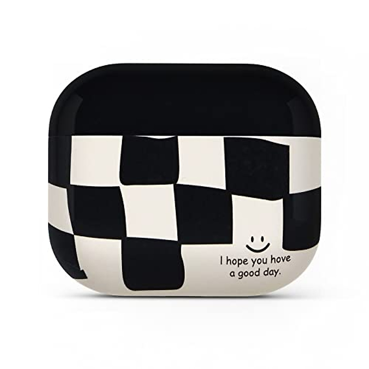 Compatible with airpods 3rd Generation case for Women Cute, for airpod case 3rd Generation Smiley face Black Funny airpod 3 case Cover