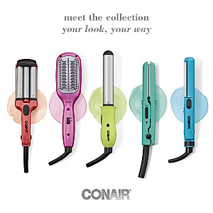 Conair Mini Dual Deluxe Styler; Add Curls and Waves - or - Straighten; Perfect for On-The-Go Styling