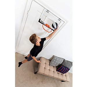 SKLZ Pro Mini Hoop 5-Inch Foam Basketball, Black/Silver