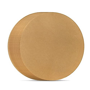 8 Inch Parchment Paper Rounds, 200PCS Unbleached and Non Stick Baking Parchment Rounds, Precut Round Parchment Paper for Baking Sheets Round, Cake Pans, Air Fryer, Springform Pan, Bamboo Steamer