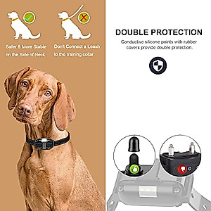 Heaflex Electric Dog Training Collar with Remote 1640FT, E-Shock, Safe Training Modes, Rechargeable IP67 Waterproof Collars for 2 Dogs