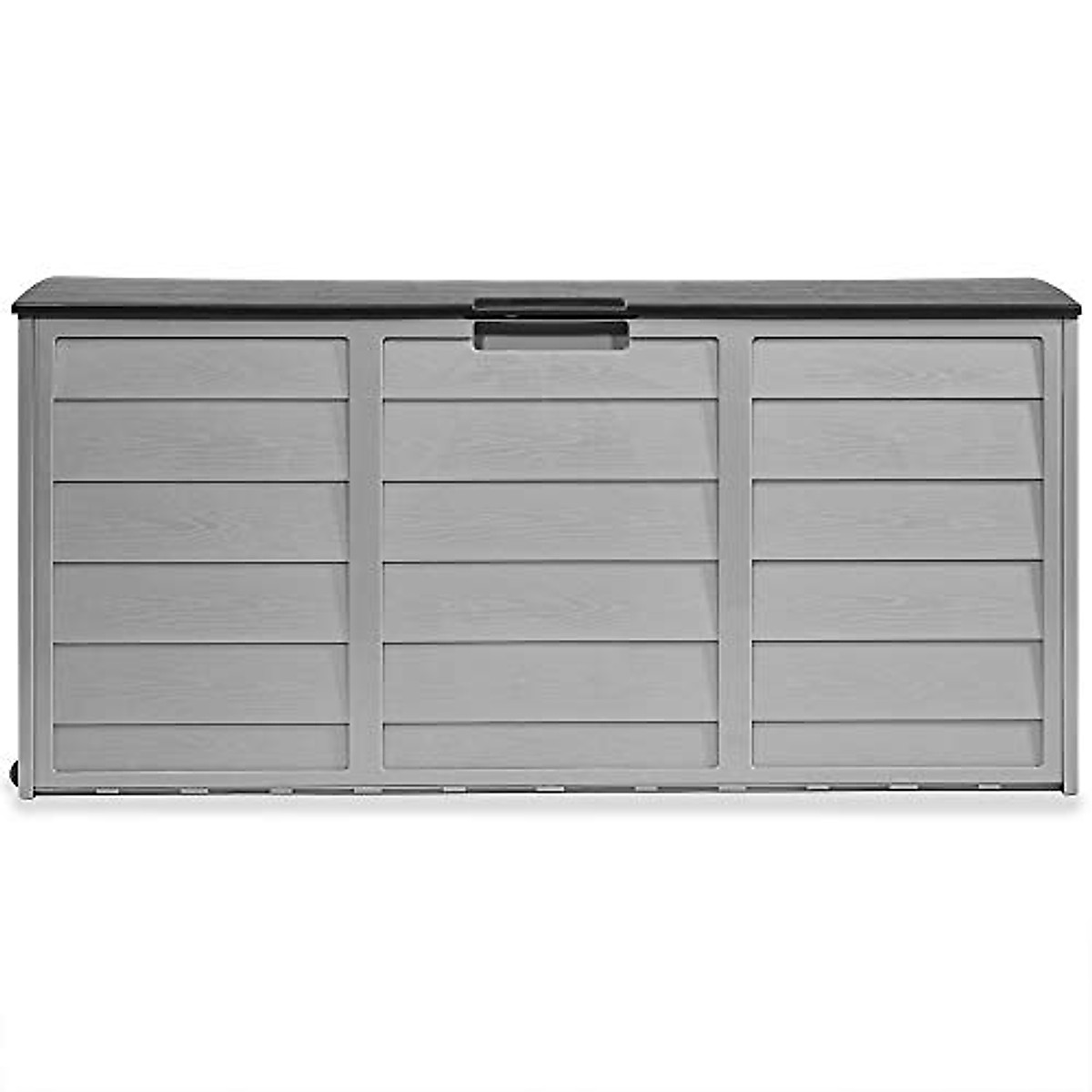 Barton Premium Deck Box w/Built In Wheel 63 Gallon Outdoor Patio Storage Bench Shed Cabinet Container Furniture Pools Yard Tools Porch Backyard