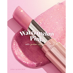 AMTS Tinted Moisture Color Lip Balm - Aurora Lights | Hydrating Glitter Lipstick | Pearl Shimmering Daily Lip Makeup for dry, cracked, chapped lips | korean beauty Moisture Lip Tint