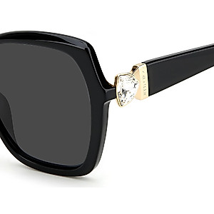 Jimmy Choo MANON/G/S Black/Grey 57/18/140 women Sunglasses