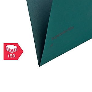 Rexel Crystalfile Classic Suspension Files Manilla 15 mm A4 - Pack of 50, Green