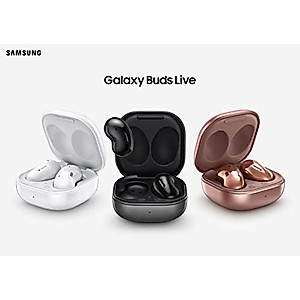 SAMSUNG Galaxy Buds Live, True Wireless Earbuds with Active Noise Cancelling, Microphone, Charging Case for Ear Buds, US Version, Onyx Black