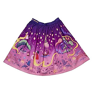 Loungefly Stitch Shoppe Disney Rapunzel Story of Rapunzel Sandy Skirt - Size Medium