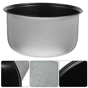 Yardwe Pressure Pot Rice Cooker Replacement Inner Pot: Alloy Cooking Pot Insert Liner 3L Non Stick Cooking Pot Liner Cookware Replacement Accessories Rice Cooker Replacement Pot