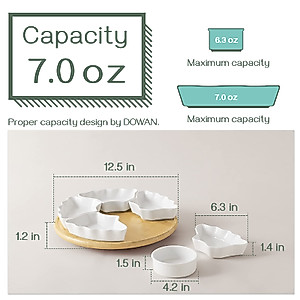 DOWAN Bundle 12 Inches Lazy Susan Appetizer Serving Tray