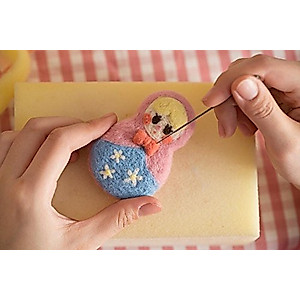 MOMODA BAODLON 50 Colors Fibre Wool Yarn Roving for Needle Felting Hand Spinning DIY Craft Materials