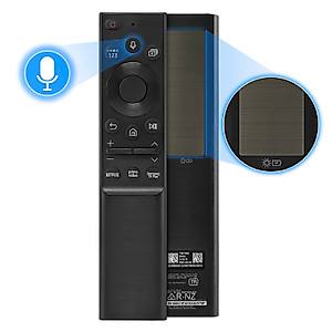 Solar Charging BN59-01357 Voice Remote Control Fit for Samsung Smart TVs, Solar Power RMCSPA1EP1 Remote Compatible with Samsung 2021 Neo LED Smart 4K Ultra HD TV, with 3 Shortcut Buttons