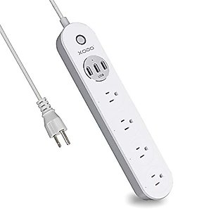 XODO WP4 Smart Power Strip - WiFi Surge Protector with 3 USB Ports and 4 Outlets - App Controlled Appliance - Time Schedule - No Hub Required - Compatible with Alexa and Google Home Assistant