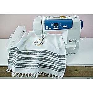 EverSewn Sparrow X Next-Generation Sewing and Embroidery Machine-Customize Designs and Monitor Projects from Your Smart Device, White